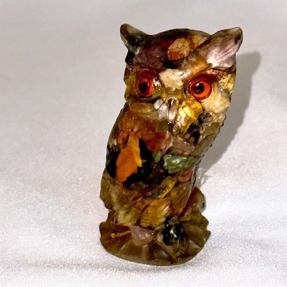 Accents | 7s Retro Core Vintage Acrylic Vomit Owl Figurine Mcm Clear ...